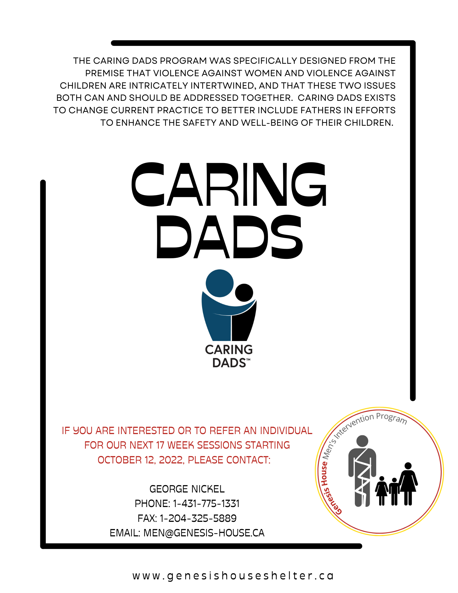 caring dads - GENESIS HOUSE